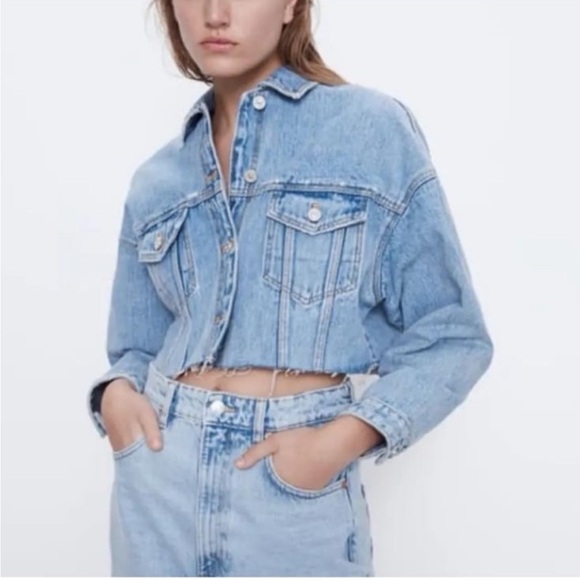 Zara | Jackets & Coats | Zara Crop Jacket | Poshmark